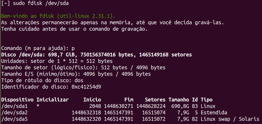 fdisk | Guia Linux